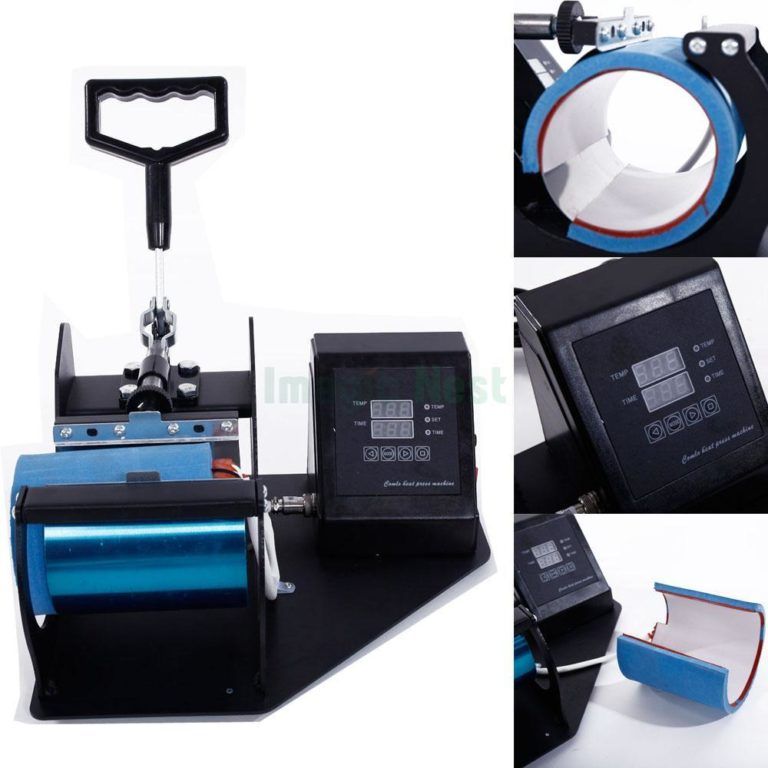 Máquina sublimadora de tazas doble con control digital