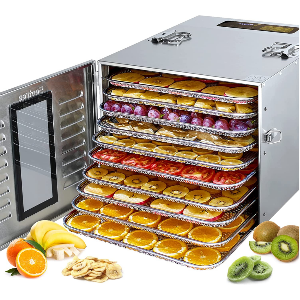 Deshidratador de alimentos de 10 bandejas